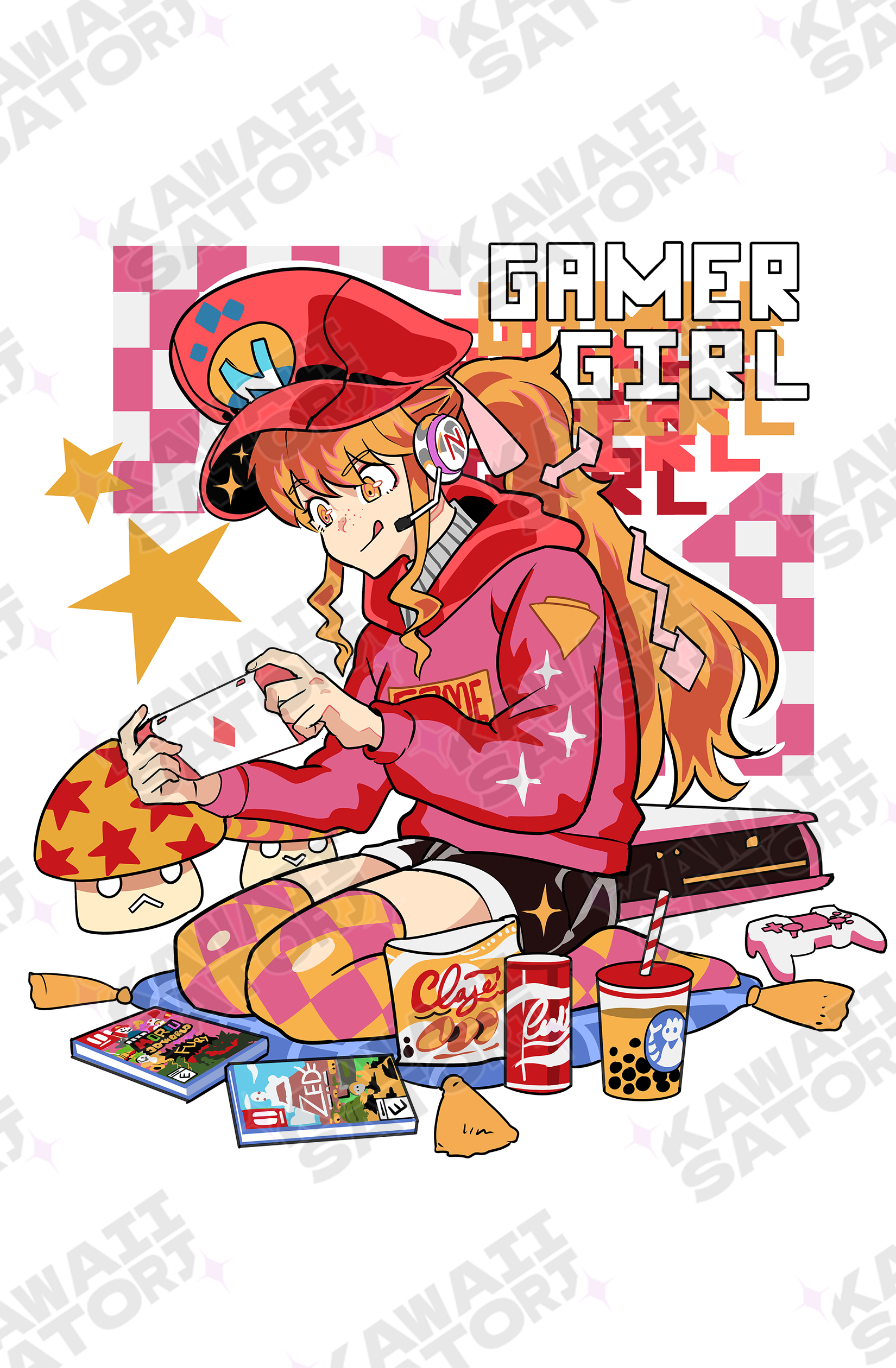 Gamer Girl (Classic) Poster – Kawaii Satori